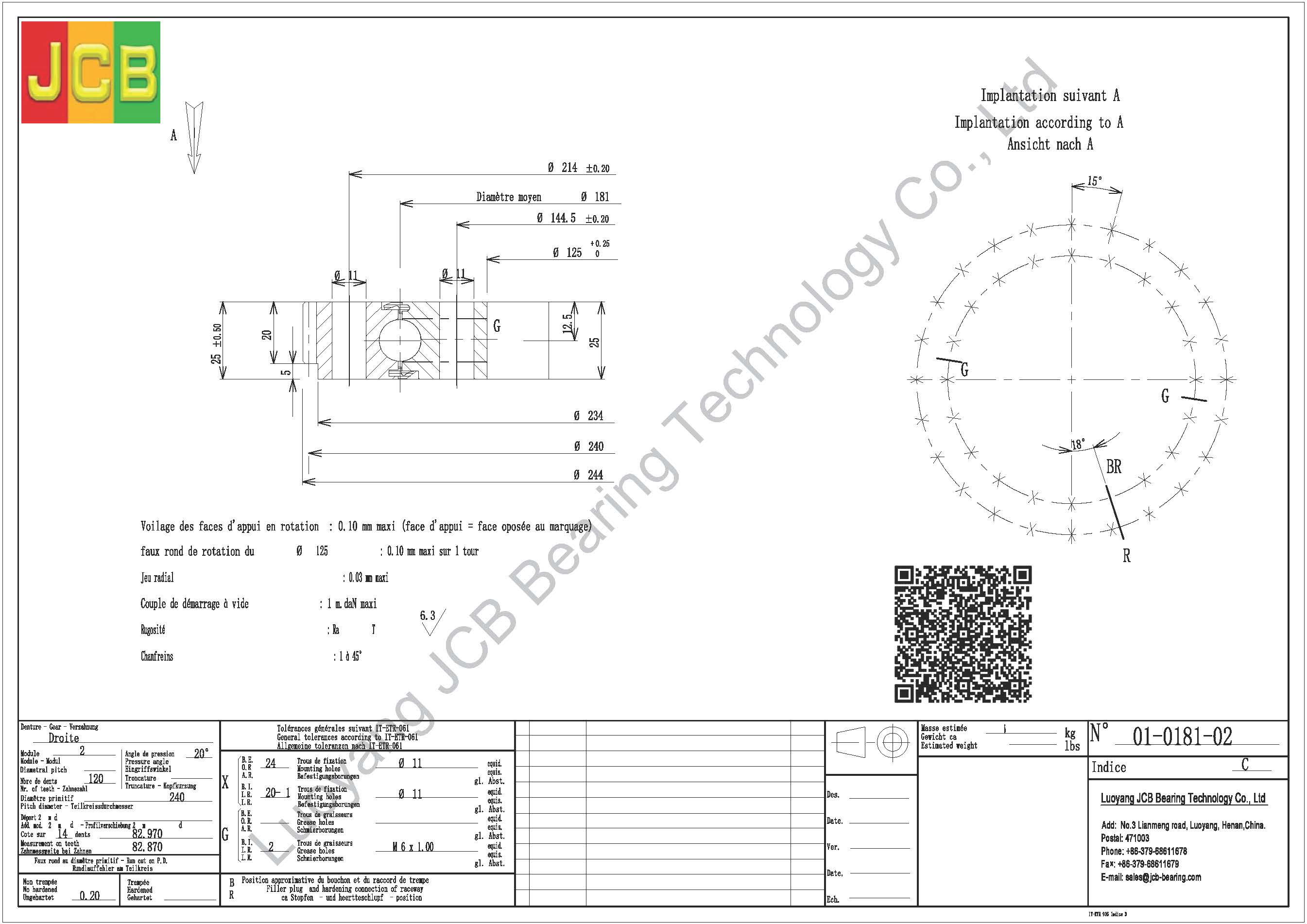JCB-3 – SLEWING BEARING MANUFACTUTERE